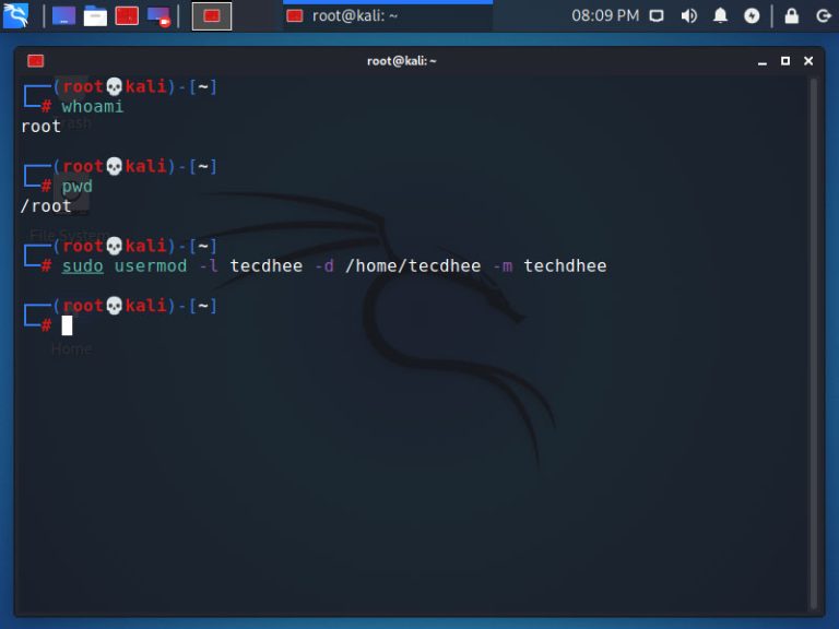 How To Change Username in Kali Linux | Kali Linux Tutorial - TECH DHEE