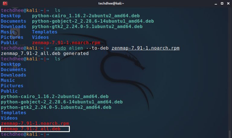 How to Install Zenmap in Kali Linux 2022.4 - TECH DHEE