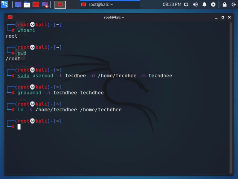 How To Change Username in Kali Linux | Kali Linux Tutorial - TECH DHEE