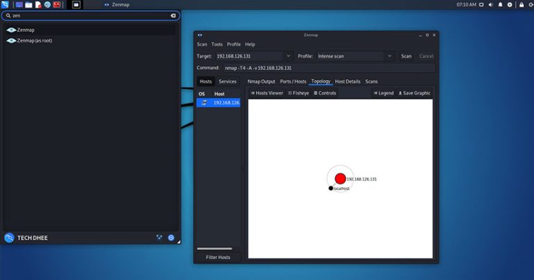 How to Install Zenmap in Kali Linux 2022.4 - TECH DHEE