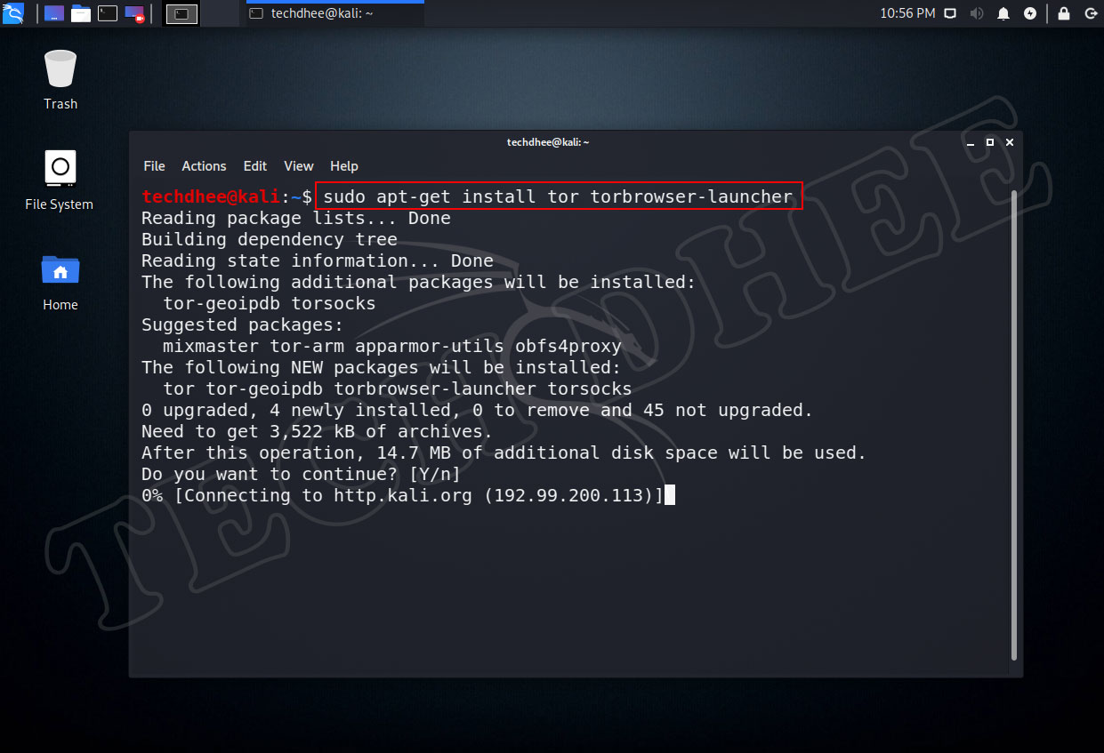 How To Install Tor Browser In Kali Linux 20224 Tech Dhee 9337
